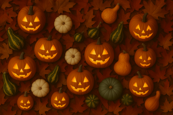 🌿🦉 Free Nature Pumpkin Carving Patterns | No Ads! 🐻🌲